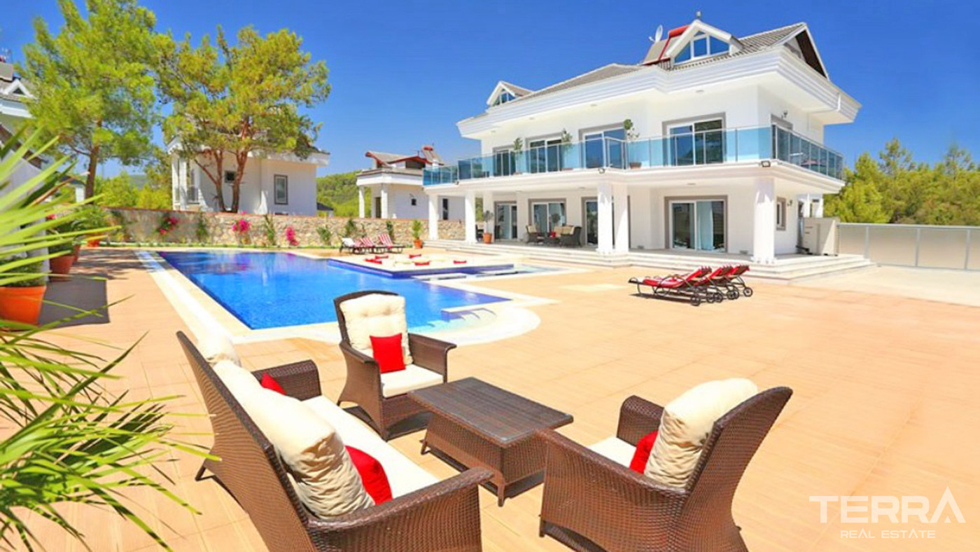 Furnished Villa with Outdoor Private Swimming Pool in Fethiye, Ovacık ...