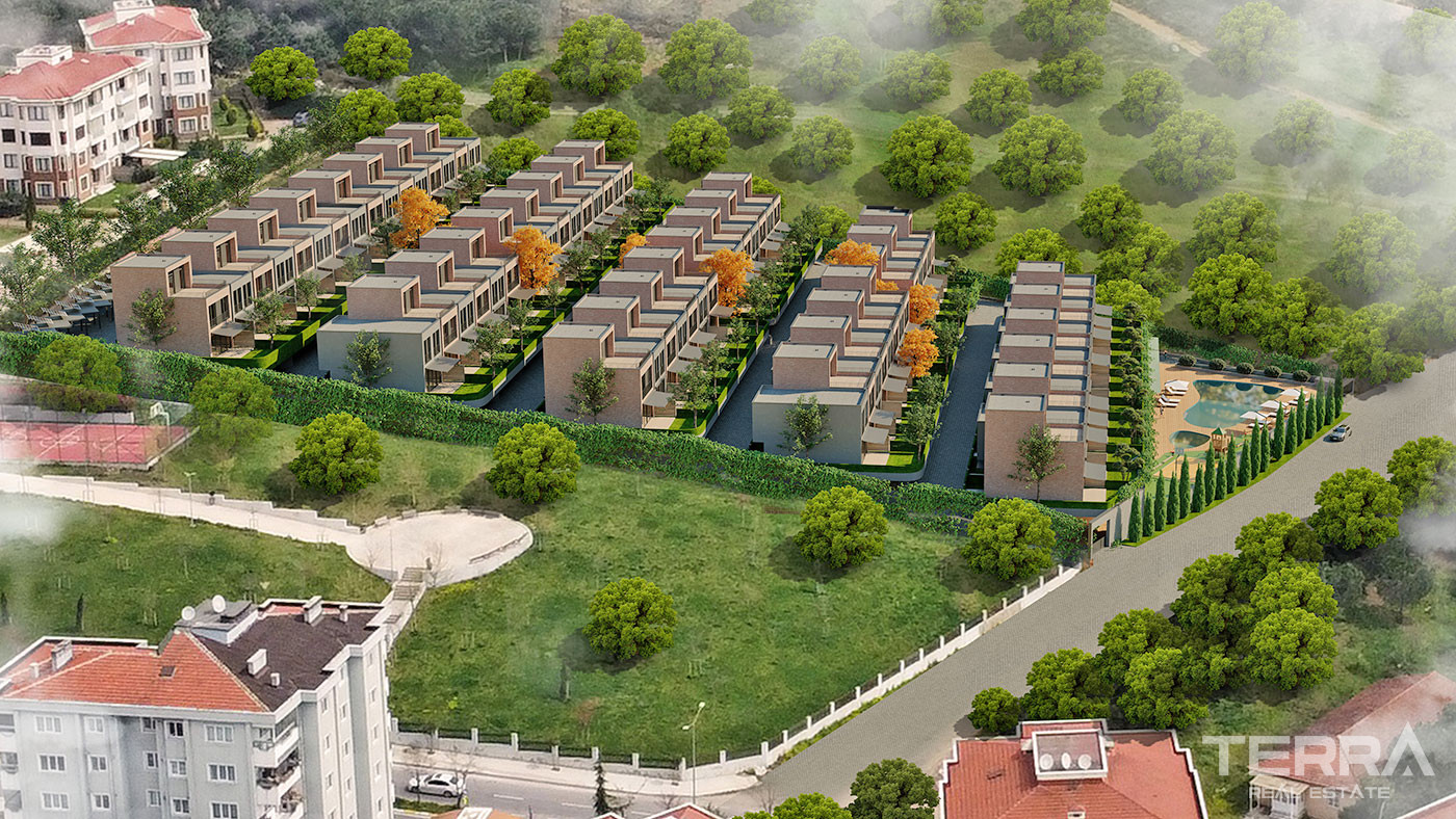 Row Houses Surrounded by Pine Trees in Pendik, Istanbul - TERRA Real ...