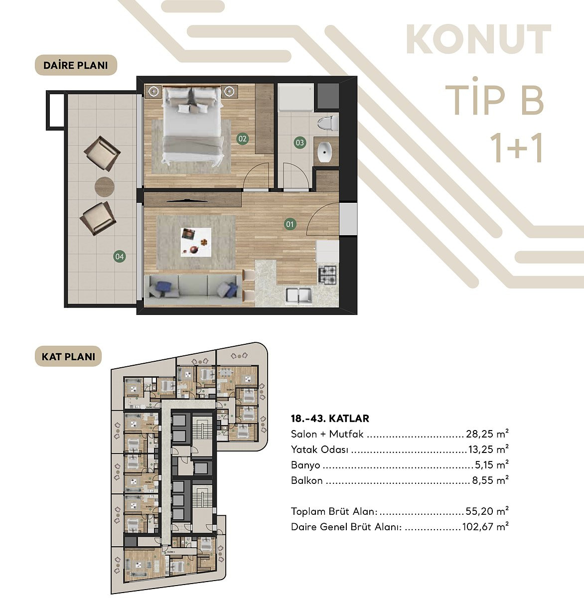 Sea View Apartments for Sale in İzmir, Konak - TERRA Real Estate