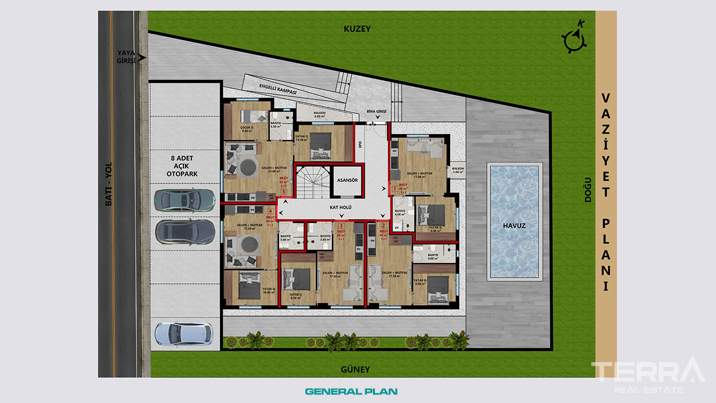 Mieszkania z basenem na sprzedaż w centrum Antalyi, Turcja - TERRA Real ...